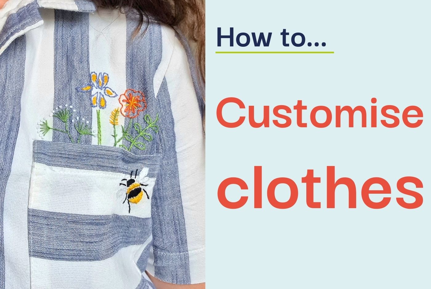 How to Customise Clothes with Hand Embroidery | Paraffle Embroidery